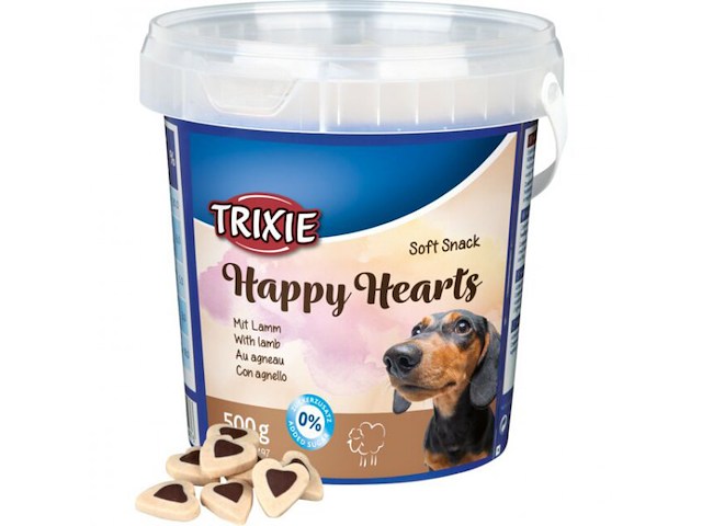 Poslastice za pse 500g Soft Snack Happy Hearts jagnjetina Trixie 31497