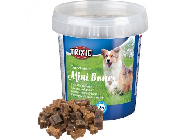 Poslastice za pse 0.5kg Trainer Snack Mini Bones govedina, jagnjetina, piletina Trixie 31523