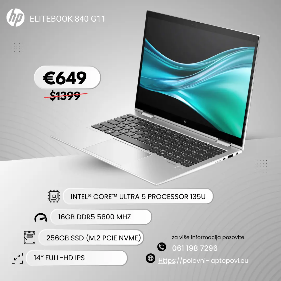 Nov laptop 840 G11 najnoviji EliteBook