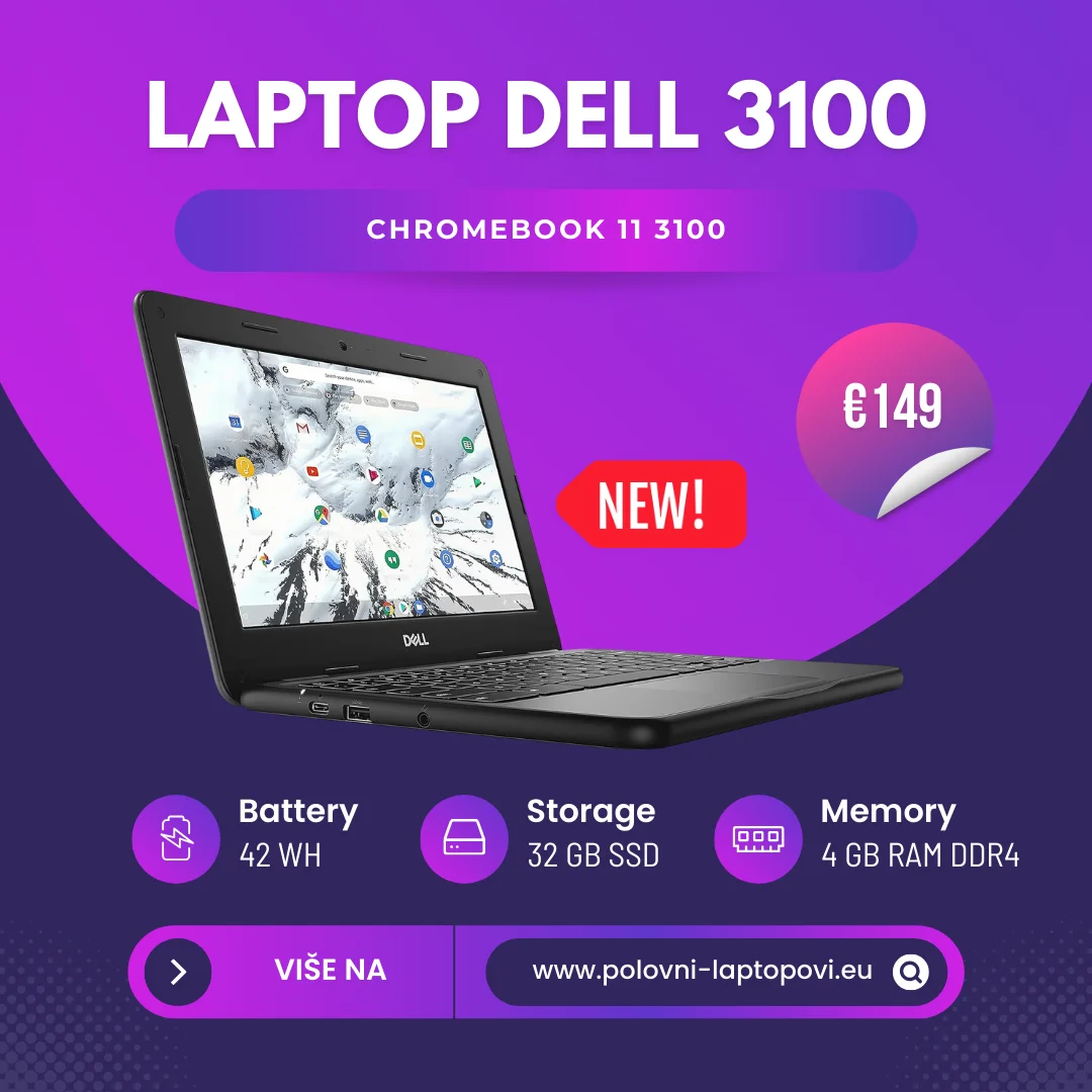 Nov Dell Chromebook 3100