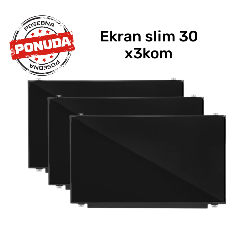 LED Ekran za laptop 15.6 slim 30pin x3kom