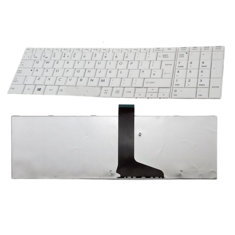 Tastatura za laptop Toshiba Satellite C850 C850D C855 C855D BELA bez rama