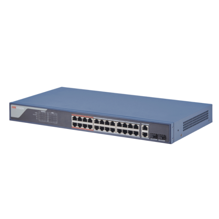 Hikvision DS-3E1326P-SI 26-portni (24+2) PoE switch
Hikvision DS-3E1326P-SI 26-portni (24+2) PoE switch