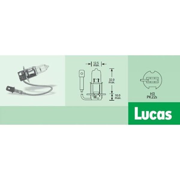 LUCAS SIJALICA FARA H3 12V 55W