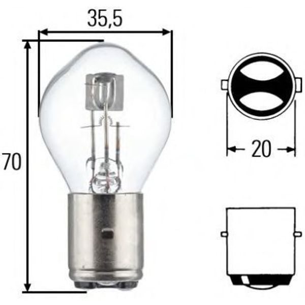 NARVA/LUCAS SIJALICA 12V 35/35W