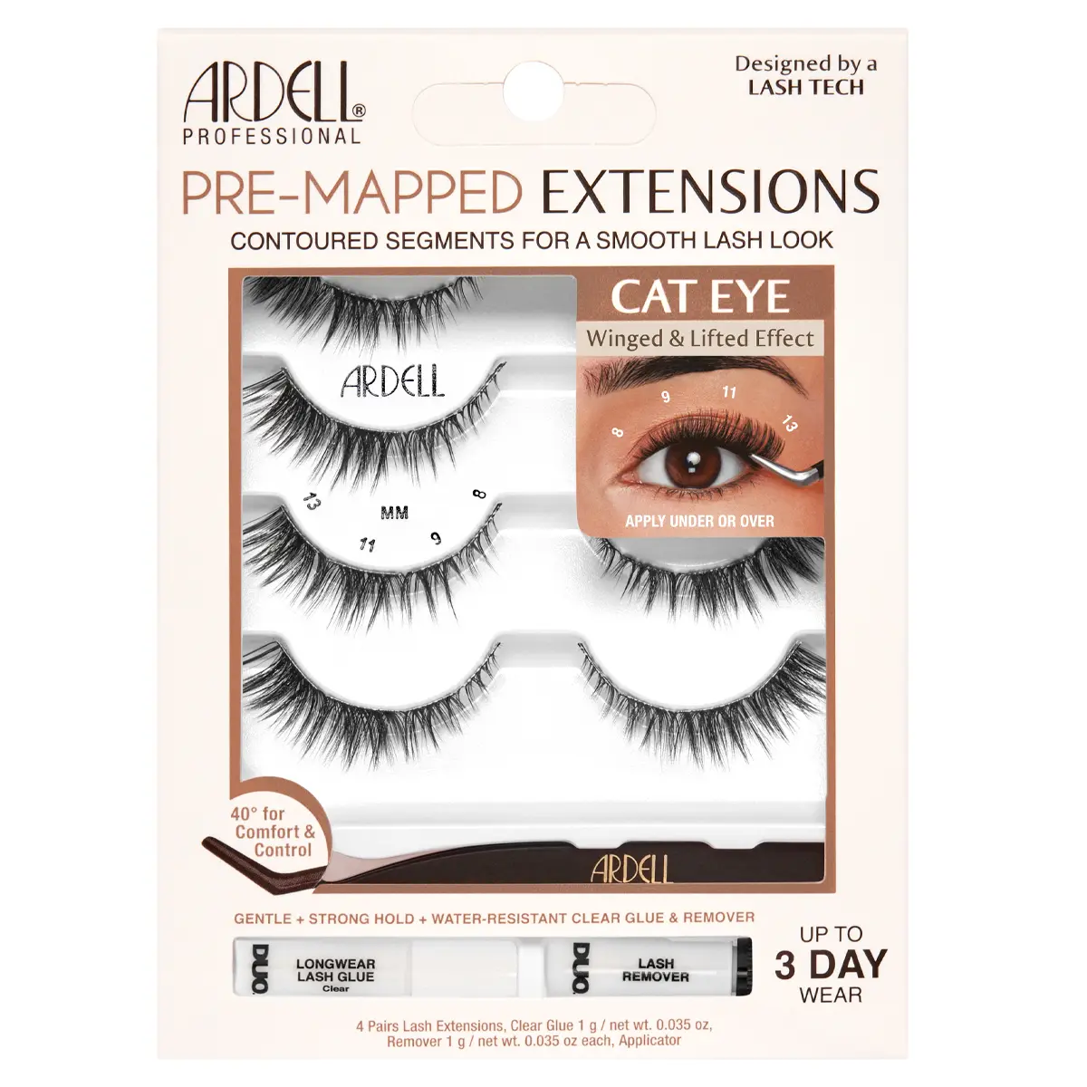 Set za trepavice Pre-Mapped – Cat Eye