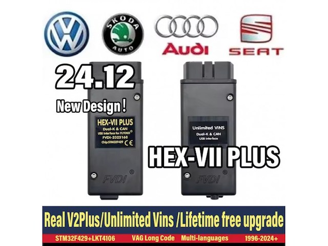 HEX V2 plus OBD2, V24.12.1 za VW Audi Skoda Seat