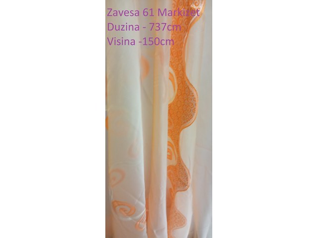 Zavesa 61 Markizet Duzina - 737cm Visina -150cm