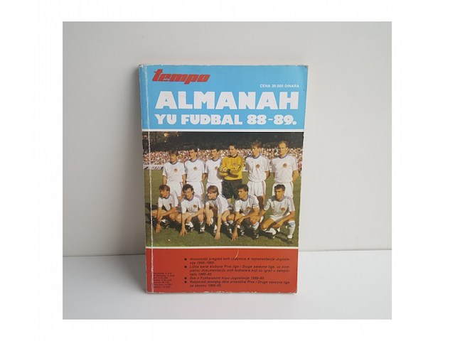 Almanah YU Fudbal 88-89 Tempo