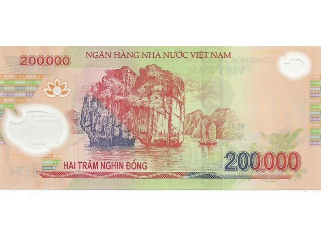 Vietnam 200.000 dong 2013. UNC Polymer