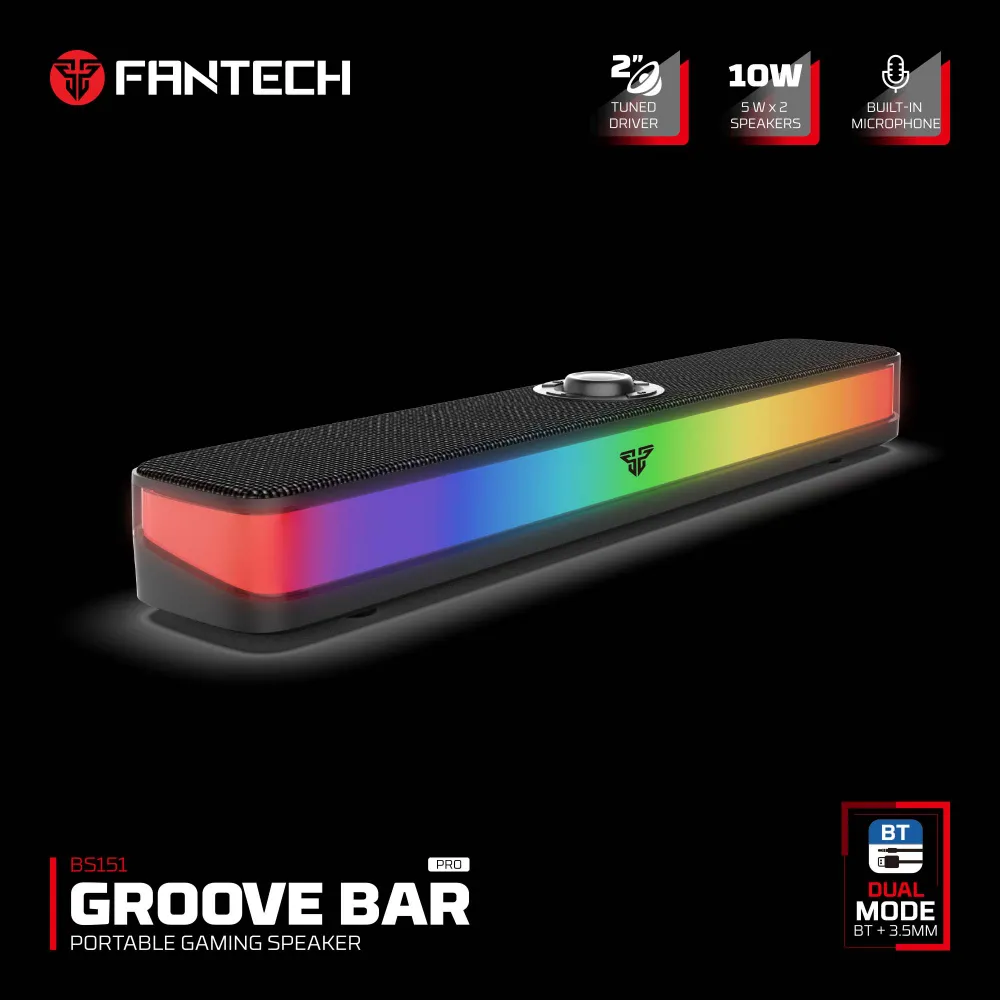 Bluetooth zvucnik Fantech GS151 GROOVE BAR PRO crni