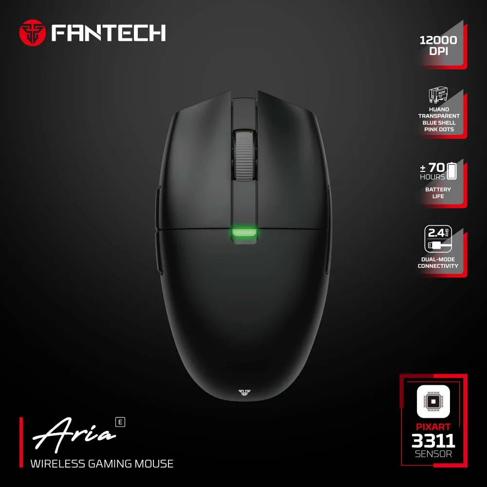 Mis Wireless Gaming Fantech XD7E Aria E crni