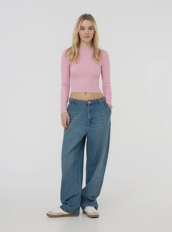 MGTD52223P25 P.LLO CROP COSTA PIATTA TU S119 Roze