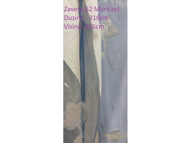 Zavesa 62 Markizet Duzina - 316cm Visina -155cm