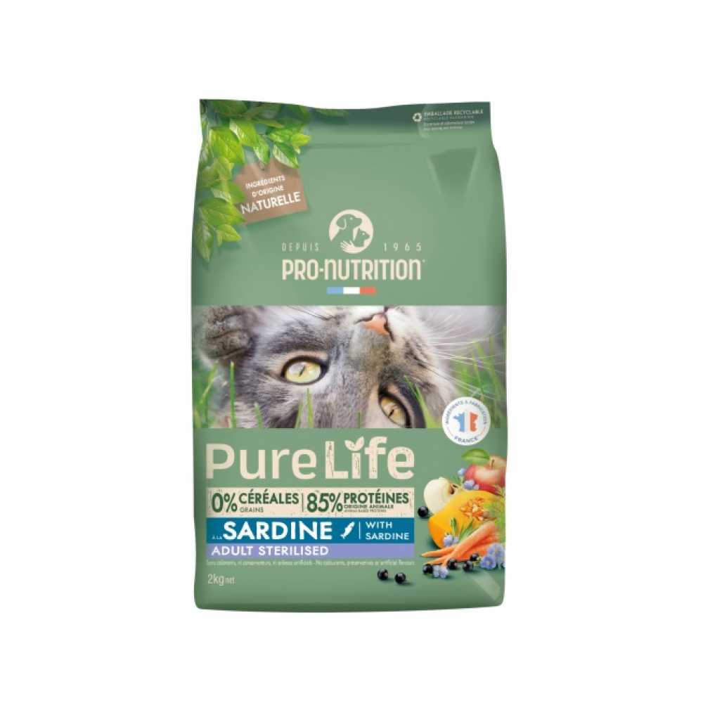 Pro Nutrition Pure Life Cat hrana za mačke - Sterilised Sardine 2kg