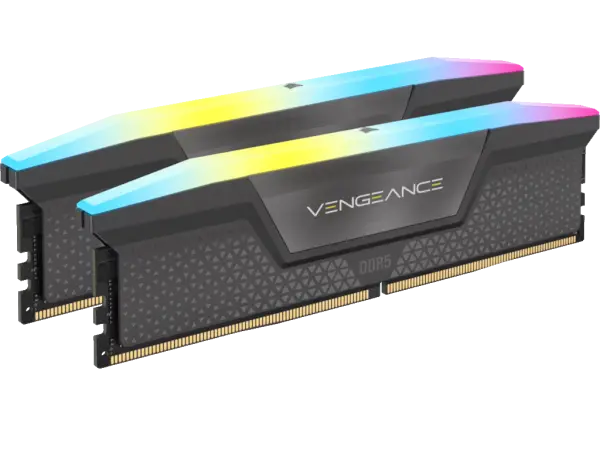 Memorija CORSAIR VENGEANCE 32GB(2x16GB) DDR5 6400MHz CL36 RGB EXPO & XMP CMH32GX5M2B6400Z36