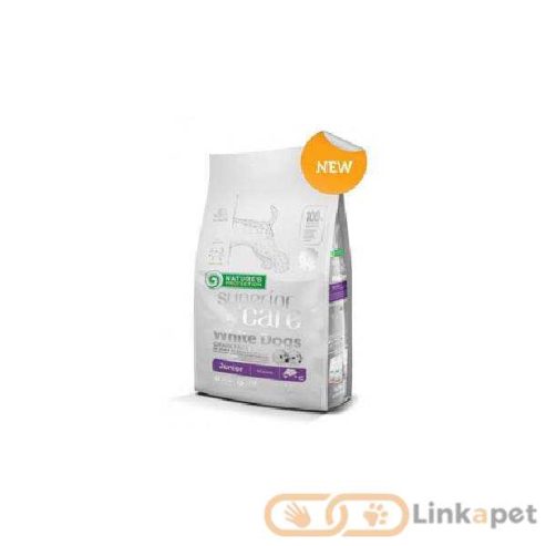 Natures Protection Superior Care White dog Junior, salmon, grain free hrana za pse – 1,5kg