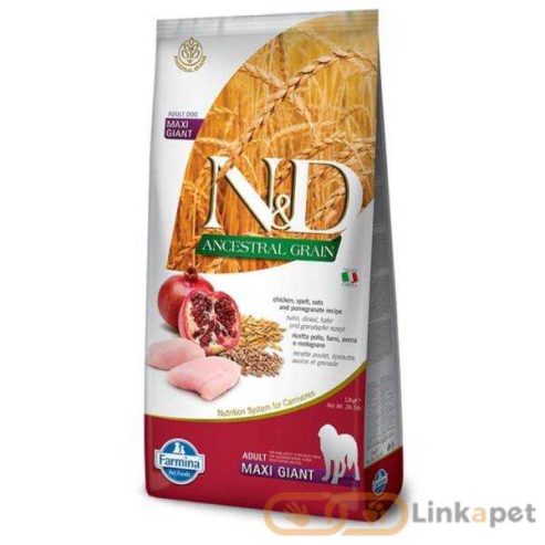 Farmina N&D Ancestral Dog, Chicken, Spelt, Oats&Pomegranate Adult Giant Maxi – 12kg