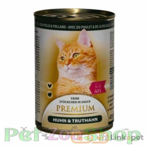 Konzerva za Mačke My Happy Pets Cat Piletina i Ćuretina 415g