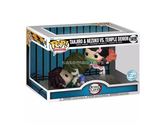 Funko POP! Moments: Demon Slayer - Tanjiro &amp; Nezuko Vs. Temple Demon