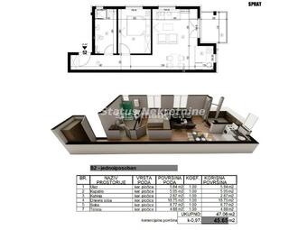 Adice-Jednoiposoban stan 46 m2 u Izgradnji-povrat PDV-065/385 8880