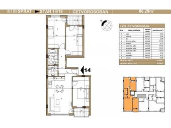 Južni Telep-Odličan Veliki Četvorosoban stan 89 m2 u Izgradnji-povrat PDV-065/385 8880