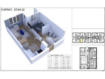 Adice-Lep Jednoiposoban stan 43 m2 u Pogodnom kraju-povrat PDV-065/385 8880