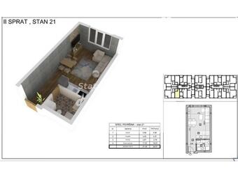 Adice-Odlična Garsonjera 27 m2 u Pogodnom kraju-povrat PDV-065/385 8880