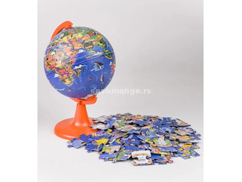 Globus+100pcs puzzle 15cm na srpskom jeziku