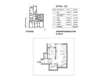 Salajka-Fantastičan Jednoiposoban stan 41 m2 u Izgradnji sa Parking Mestom-povrat Pdv-065/385 8880