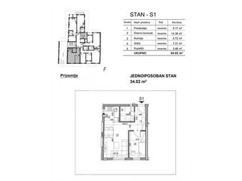 Salajka-Fantastičan Jednoiposoban stan 34 m2 u Izgradnji sa Parking Mestom-povrat Pdv-065/385 8880