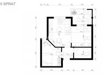 Adice- Dvosoban stan 44 m2 sa Gratis Velikom Terasom od 46 m2 iznad stana sa Pogledom-povrat Pdv-...