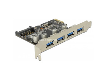 DELOCK PCI Express Card - 4 x External USB 3.0