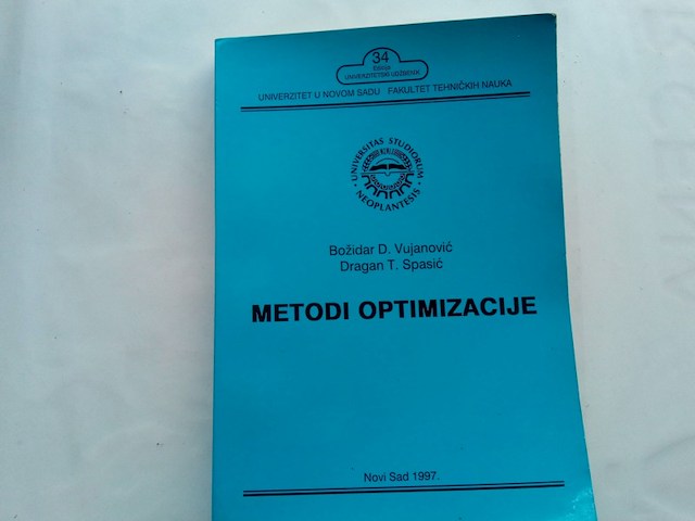 Metodi optimizacije, B.Vujanović, FTN UNS