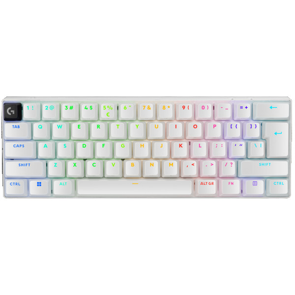 LOGITECH G PRO X 60 LIGHTSPEED Wireless Gaming Keyboard (Tactile) - WHITE - US INTL - 2.4GHZBT - EMEA28-935 - TACTILE SWITCH ( 920-011930 )