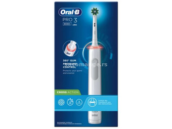 ORAL-B Pro 3 3000 Cross Action Electronic toothbrush white