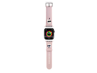 KARL LAGERFELD Apple Watch watch strap 38mm/40mm/41mm pink KLAWMSLKCNP