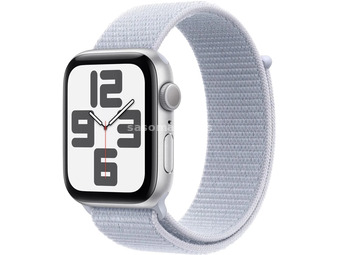 APPLE Watch SE2 v3 GPS 40mm silver aluminum case - sport strap fakókék