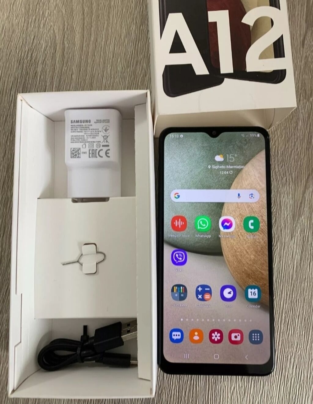 Samsung Galaxy A12, 128 GB, bоја - Crna, Dual SIM, Otisak prsta