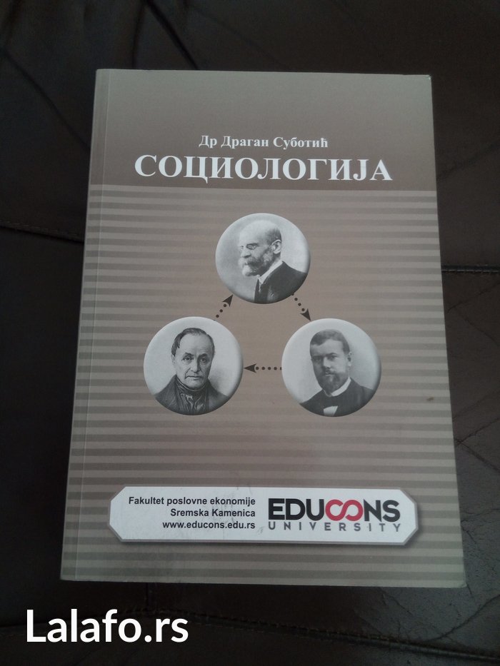 SOCIOLOGIJA, dr Dragan Subotić, Univerzitet Edukons Sremska Kamenica