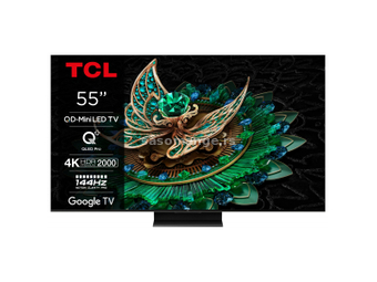 TCL 55C765 Smart TV 55" 4K Ultra HD DVB-T2 QLED Google TV