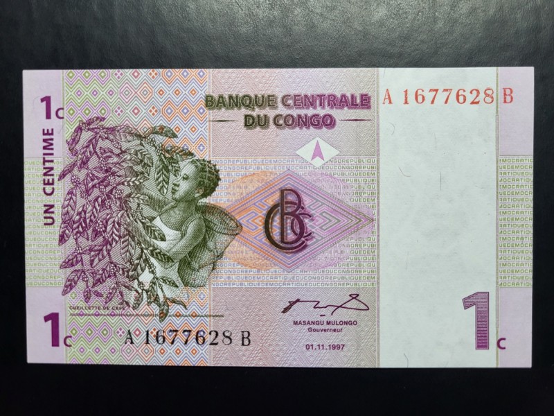 CONGO 1 Centime, 1997, UNC