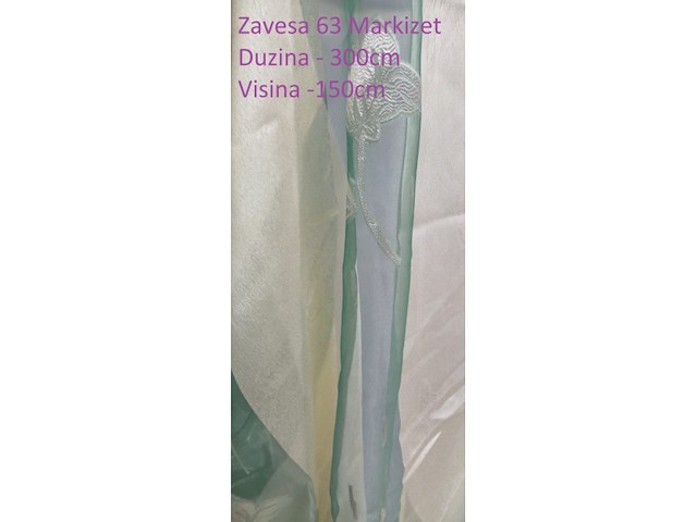 Zavesa 63 Markizet Duzina - 300cm Visina -150cm