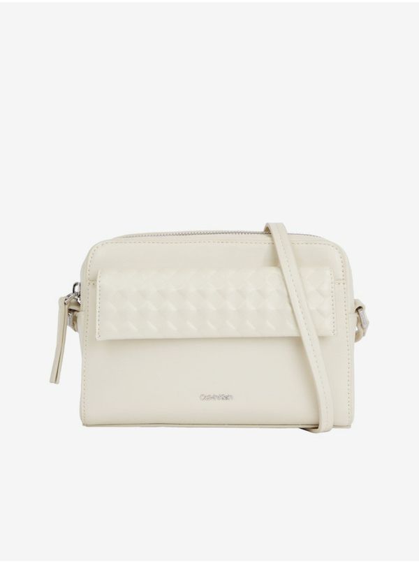 CREAM WOMEN'S CROSSBODY BAG CALVIN KLEIN - WOMEN'S