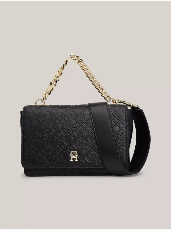 BLACK WOMEN'S CROSSBODY BAG TOMMY HILFIGER - WOMEN'S