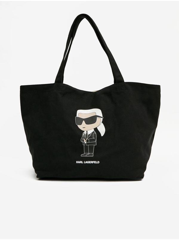 BLACK LADIES SHOPPER KARL LAGERFELD IKONIK - WOMEN