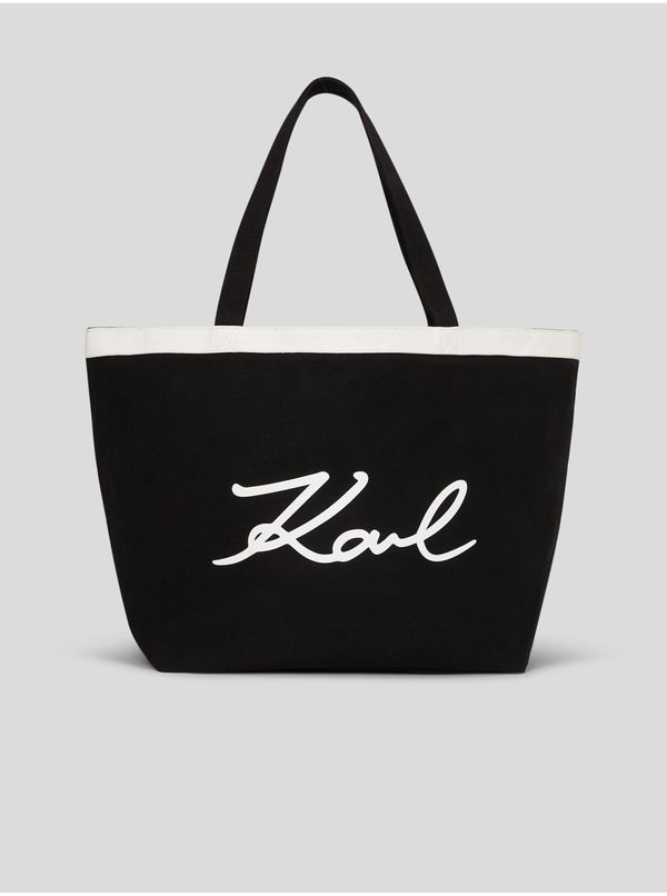 BLACK WOMEN'S SHOPPER KARL LAGERFELD K/SIGNATURE - WOMEN'S