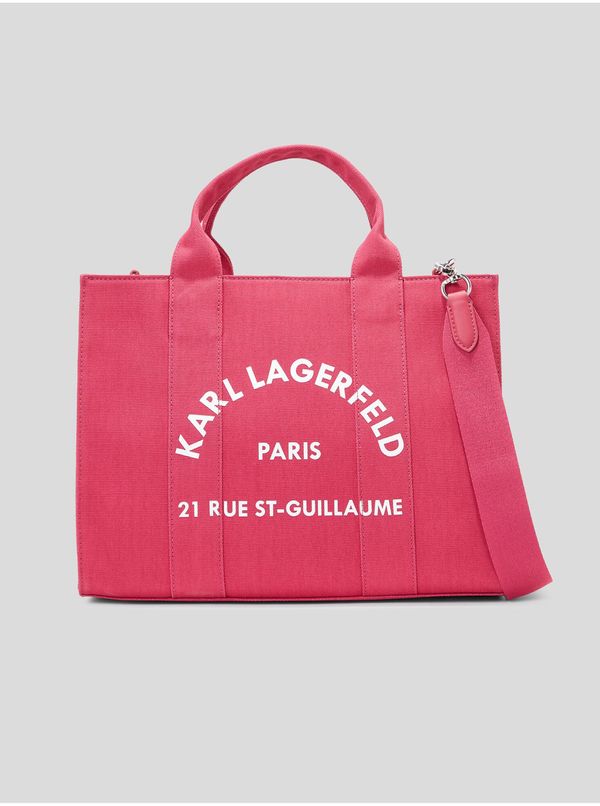 PINK WOMEN'S HANDBAG KARL LAGERFELD RUE ST-GUILLAUME - WOMEN'S