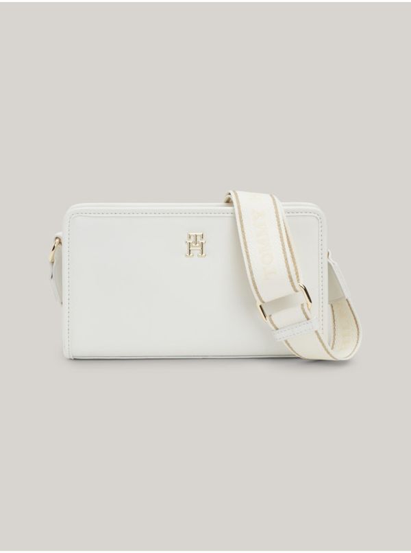 WHITE WOMEN'S CROSSBODY BAG TOMMY HILFIGER - WOMEN'S