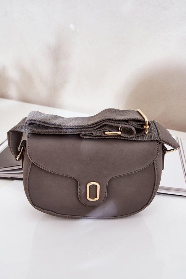 MARKA NIEZDEFINIOWANA MESSENGER BAG MADE OF ECO LEATHER GRAY SAMRIDDHI